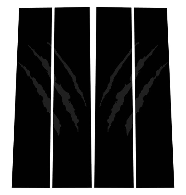 Gen 1 B-Pillar Overlay Set with Claw Rips - RappyGraphics.com