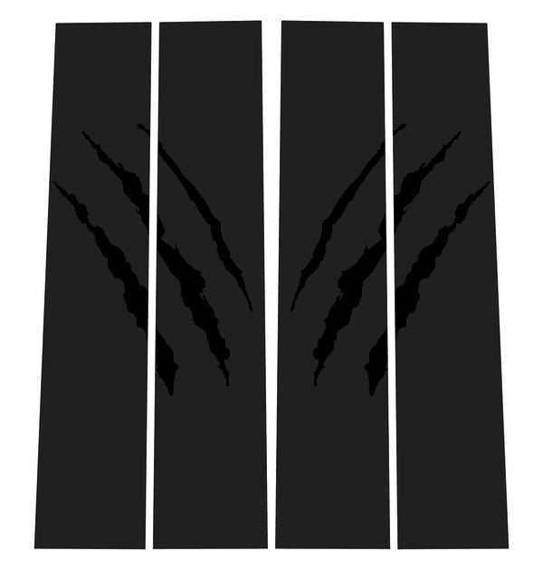 Gen 1 B-Pillar Overlay Set with Claw Rips - RappyGraphics.com